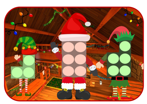Numicon elves, santa and tree | Teaching Resources