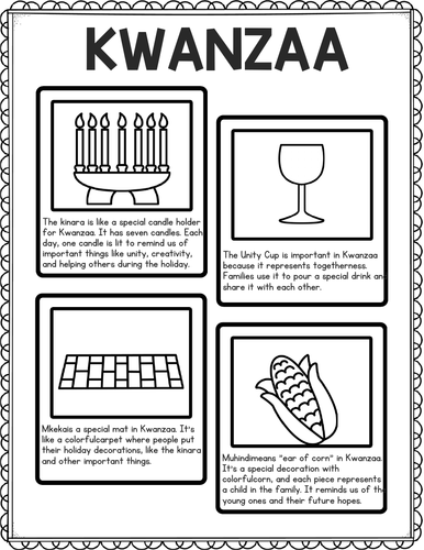 Kwanzaa | Holidays Around the World & Christmas | Reading Info & more ...