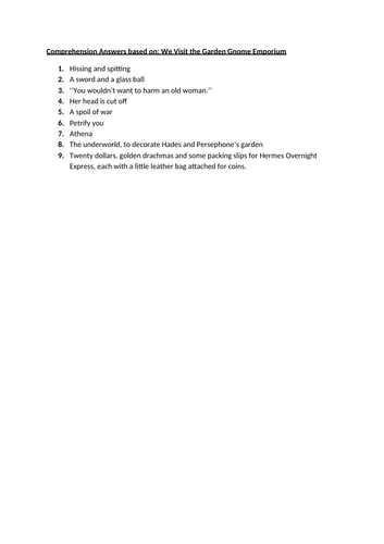 Garden Gnome Emporium | Teaching Resources