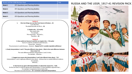 Russia and the USSR GCSE Revision Pack | Teaching Resources