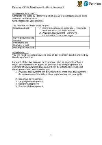 Patterns of Child Development | Teaching Resources