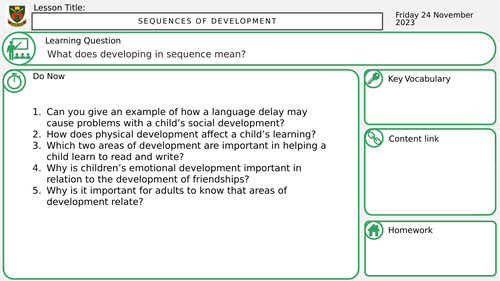 Patterns of Child Development | Teaching Resources
