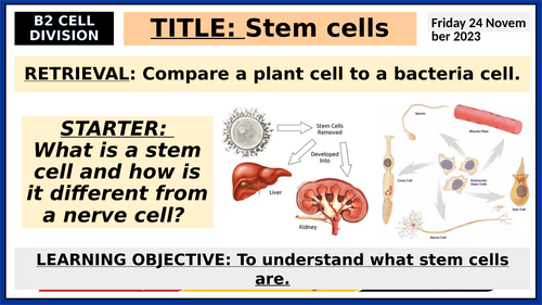 GCSE AQA B2 Cell Division Complete topic | Teaching Resources