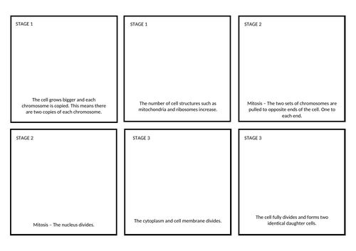 GCSE AQA B2 Cell Division Complete topic | Teaching Resources