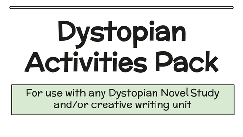 Dystopian No-Prep Activities Pack | Teaching Resources