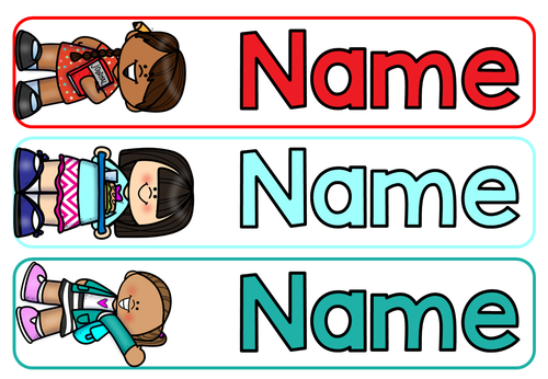 Editable Cute Student Name Bookmarks - Christmas or Back to School Gift ...