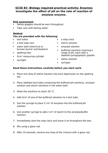 B3 Organisation and the Digestive system GCSE AQA | Teaching Resources