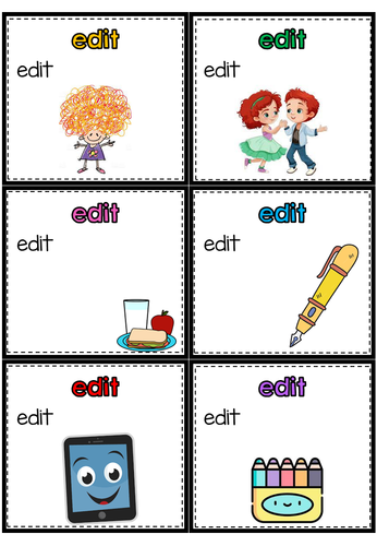 Editable Reward Cards | Editable Student Reward For Classroom ...