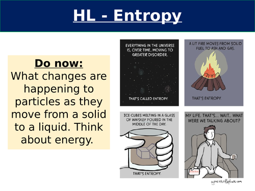 Reactivity 1.4 - Entropy & spontaneity. New 2025 Syllabus Full Lessons ...