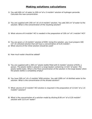 Reactivity 2.1 - How much? The amount of chemical change. New 2025 ...
