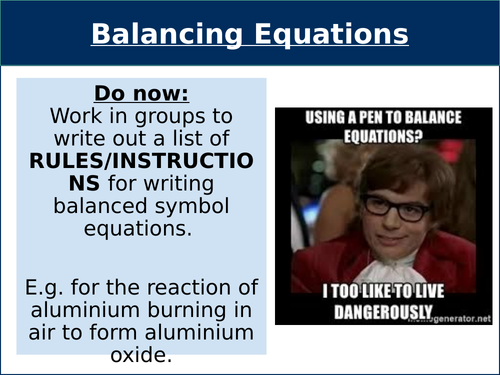 Reactivity 2.1 - How much? The amount of chemical change. New 2025 ...
