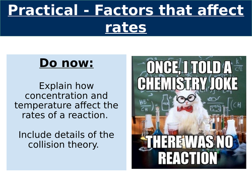 Reactivity 2.2 - How fast? The rate of chemical change. New 2025 ...