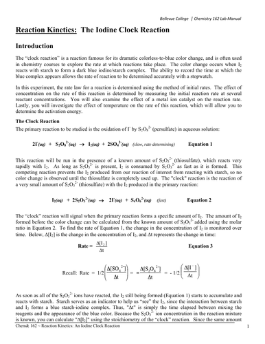 Reactivity 2.2 - How fast? The rate of chemical change. New 2025 ...