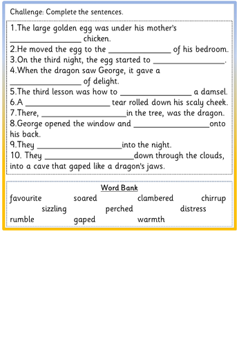 Dragons English Unit of Work Year 1 | Teaching Resources