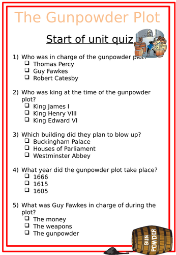 The Gunpowder Plot | Teaching Resources