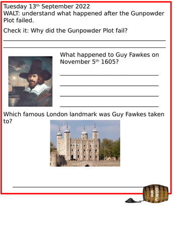 The Gunpowder Plot | Teaching Resources
