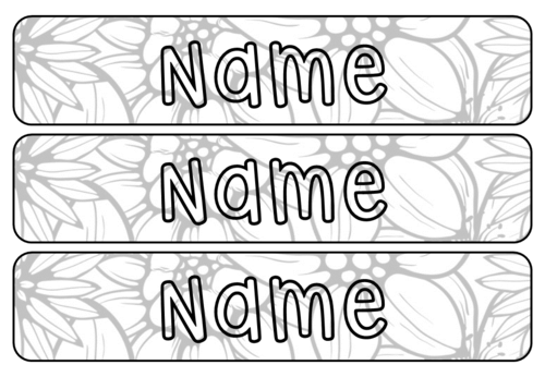 Editable Colouring Student Name Bookmarks - Christmas or Back to School ...