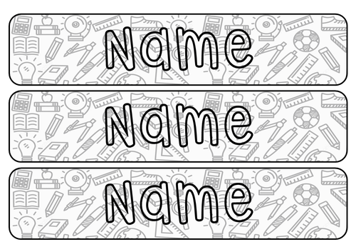 Editable Colouring Student Name Bookmarks - Christmas or Back to School ...