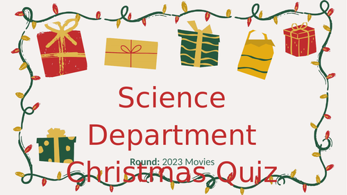 Science Christmas Quiz 2023 | Teaching Resources