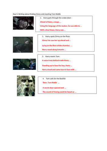 Mini Harry Potter Unit - Chamber of Secrets | Teaching Resources