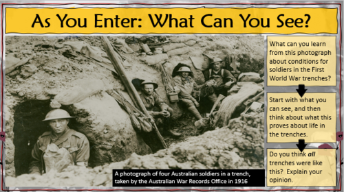 Trench Life & Conditions - First World War - Source Investigation ...