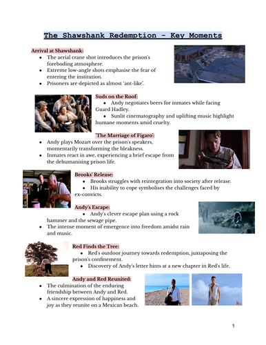 The Shawshank Redemption Bundle | Teaching Resources