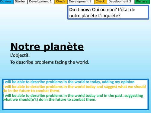 Studio GCSE French Module 8 Un œil sur le monde | Teaching Resources