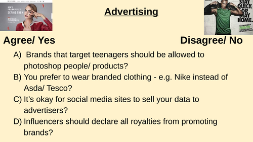 Persuasive Writing GCSE Advertising | Teaching Resources