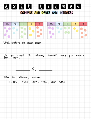 White Rose Maths Year 6 Place Value Exit Tickets | Teaching Resources