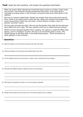 The night sky for KS3 Science | Teaching Resources