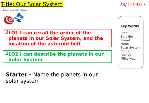 Our Solar system for KS3 Science | Teaching Resources