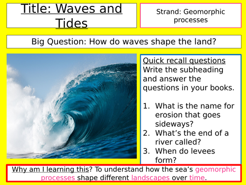 What are waves and tides | Teaching Resources