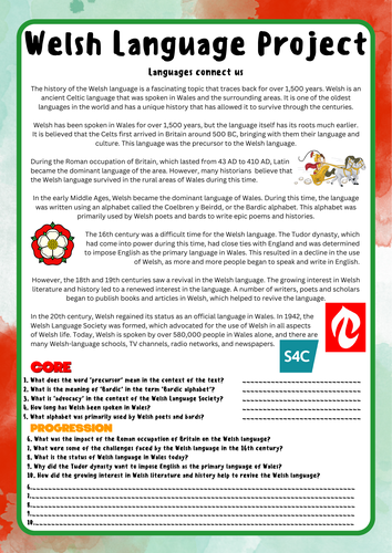 Langauges connect us - CfW (Welsh second language) | Teaching Resources