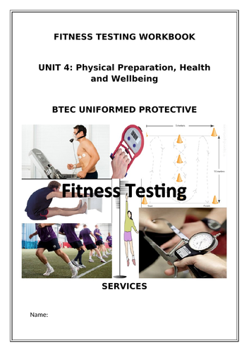Fitness Workbooks for Public Services | Teaching Resources