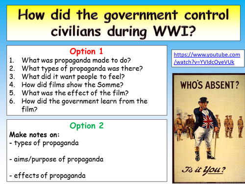 WWI Propaganda & Censorship | Teaching Resources