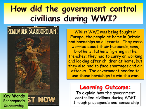 WWI Propaganda & Censorship | Teaching Resources