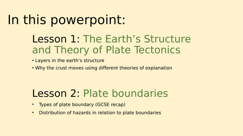 A Level Geography: The Earth's Structure and Plate Theory | Teaching ...