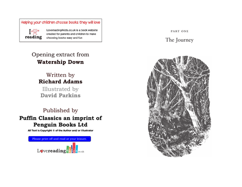 Watership Down - Whole Class Reading Session! | Teaching Resources