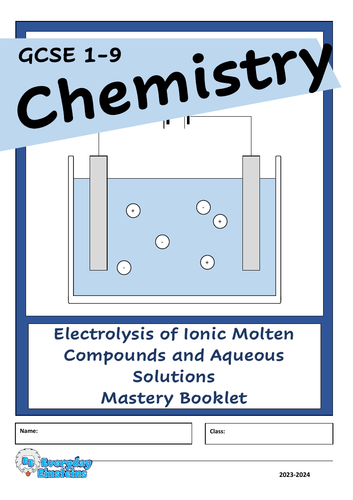 THE Ultimate Taskbook: GCSE Chemistry Electrolysis of molten ionic ...