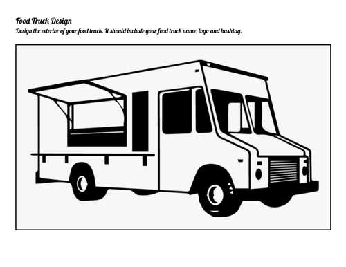 Business Enterprise Design a Food Truck Challenge Activity | Teaching ...