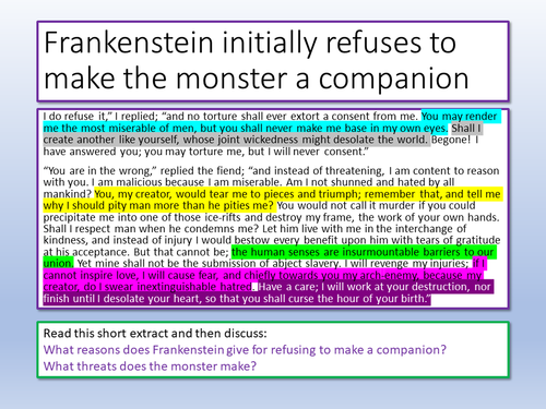 Frankenstein Monster's Companion | Teaching Resources