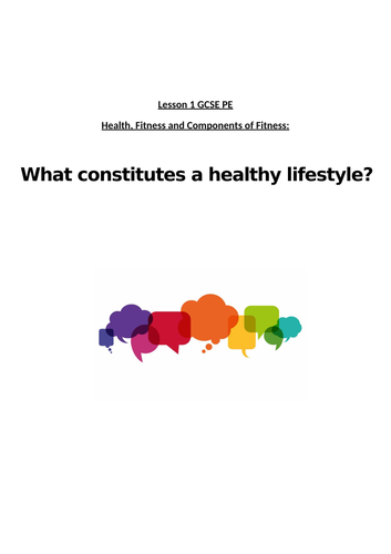 AQA GCSE PE: Intro to Health and Fitness PP and student Booklet ...