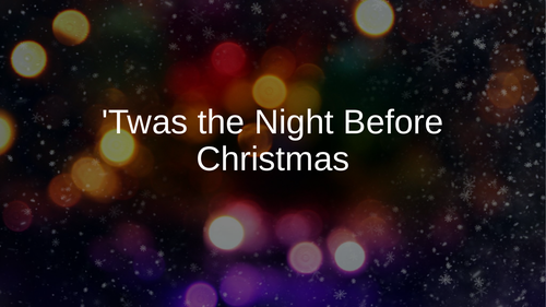 'Twas the Night Before Christmas Series of Lessons | Teaching Resources