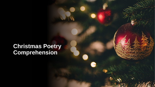 Christmas Poetry Comprehension | Teaching Resources