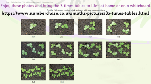 Learn the 3 times table with real life photos | Teaching Resources