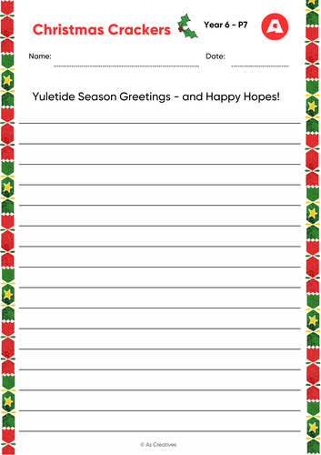 Christmas Crackers - Christmas-themed Maths Puzzles for Y6/P7 ...