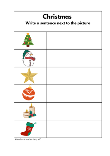 Christmas. Creative writing Worksheets | Teaching Resources