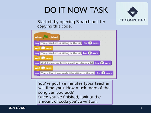 Scratch Programming: Complete Unit of Work | Teaching Resources