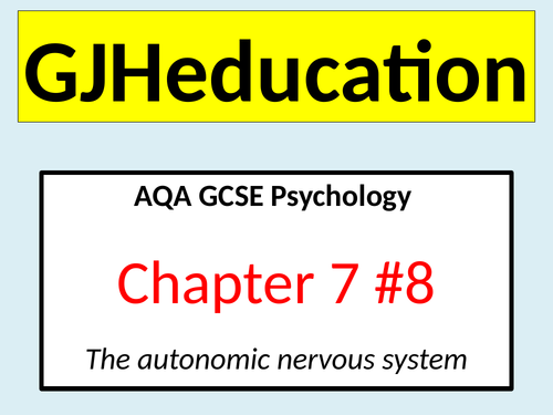 Autonomic nervous system (AQA GCSE Psychology) | Teaching Resources Autonomic nervous system (AQA GCSE Psychology) | Teaching Resources