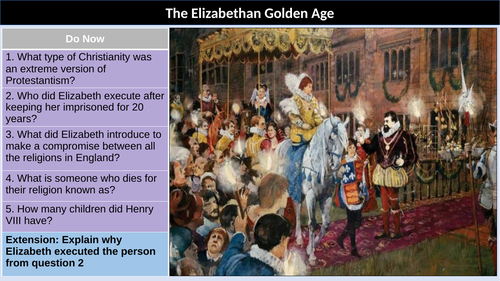 Elizabethan Golden Age | Teaching Resources